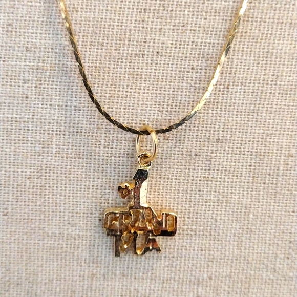 Jewelry | 1 Grandma Faux Gold Charm On Beautiful Faux Gold Chain ...